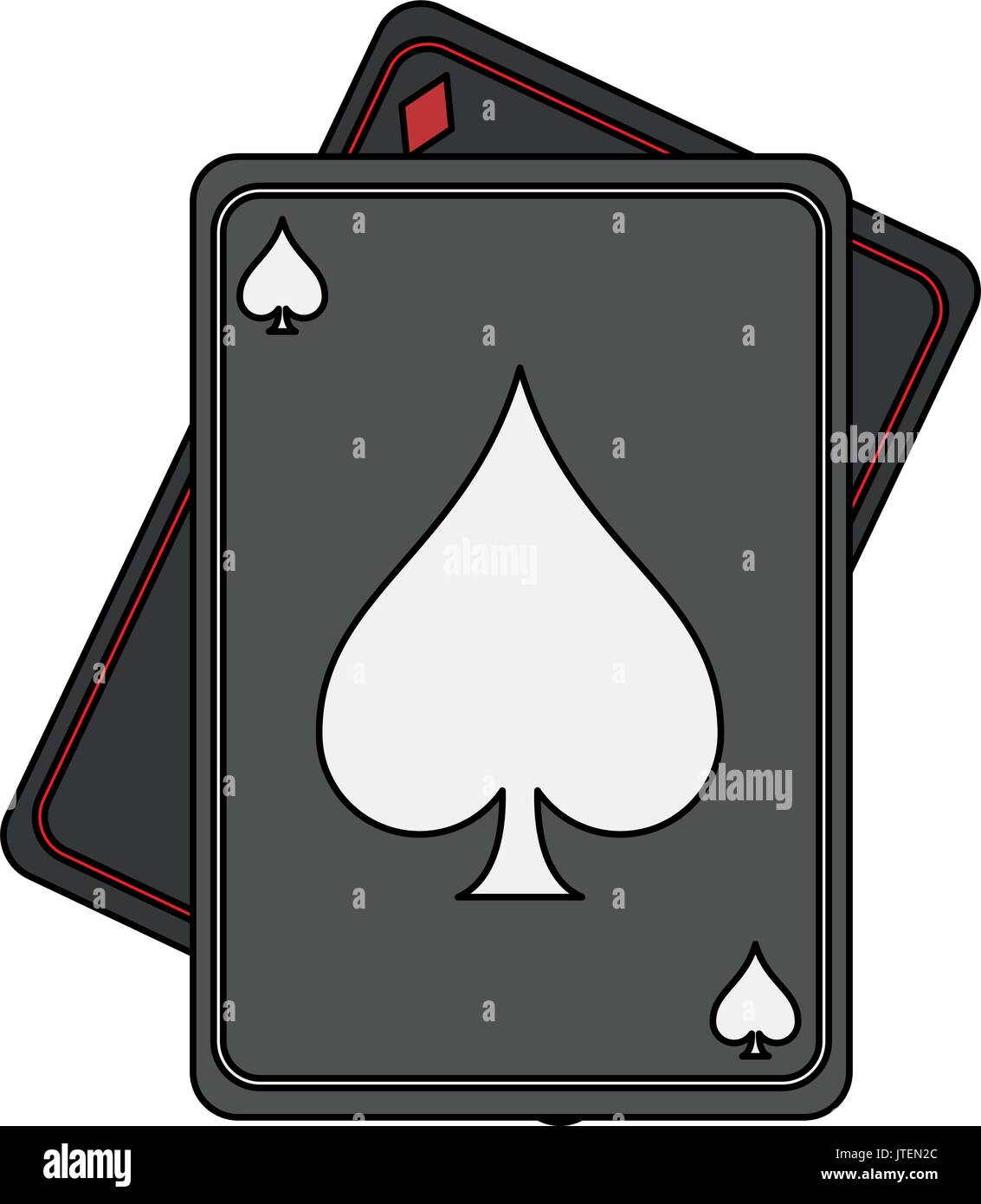 game cards spades diamonds icon image Stock Vector Image & Art - Alamy