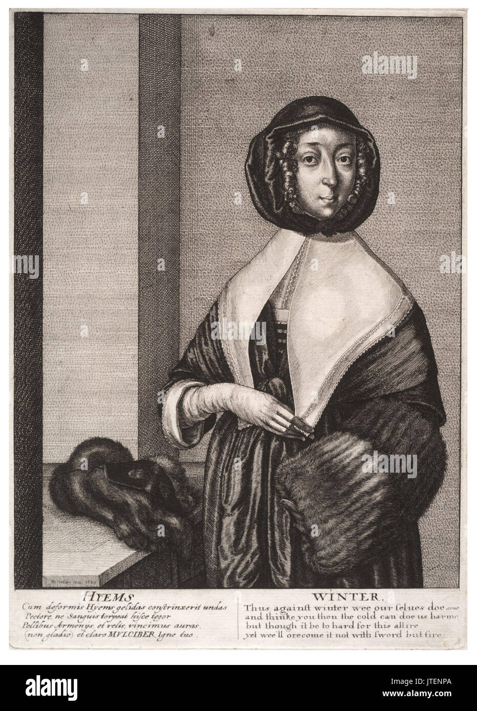 Wenceslas Hollar Winter (State 2 Stock Photo - Alamy