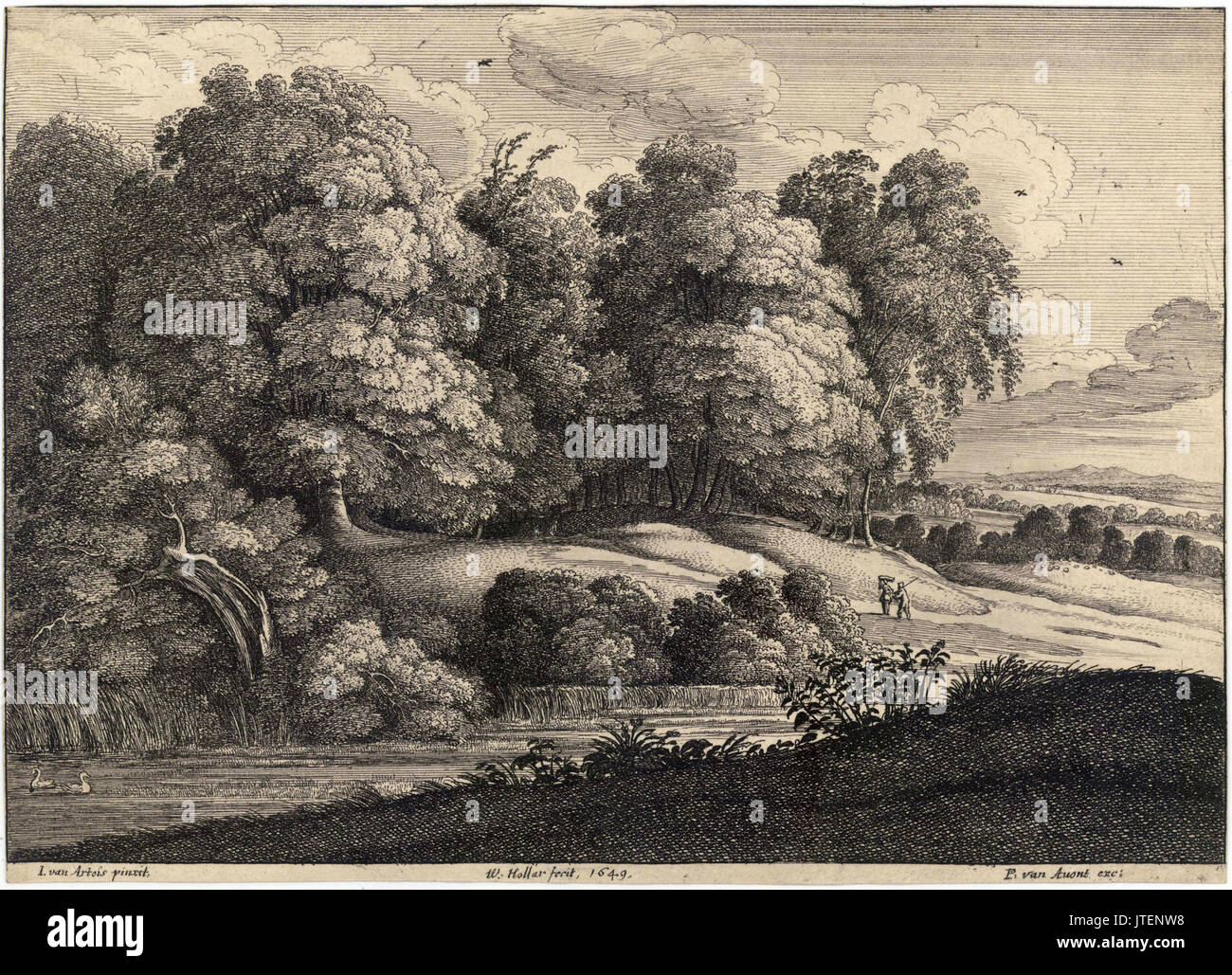 Wenceslas Hollar's etching 'The Edge of the Wood' is a notable ...