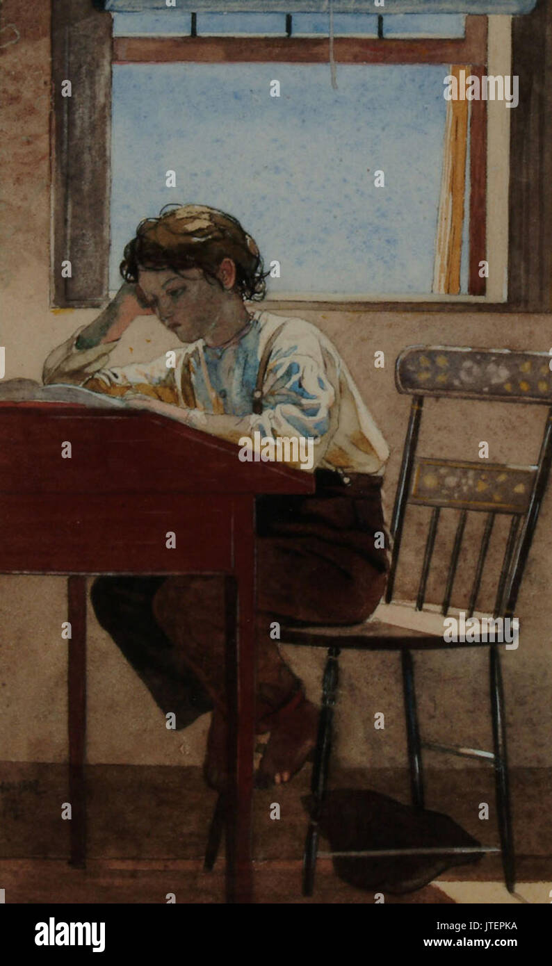 Winslow Homer Homework Stock Photo - Alamy