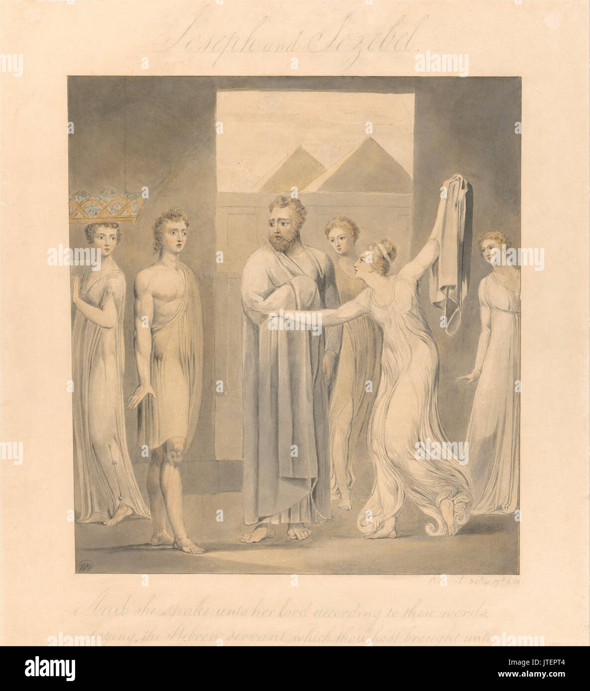 William Blake Joseph and Potiphar's Wife Stock Photo - Alamy
