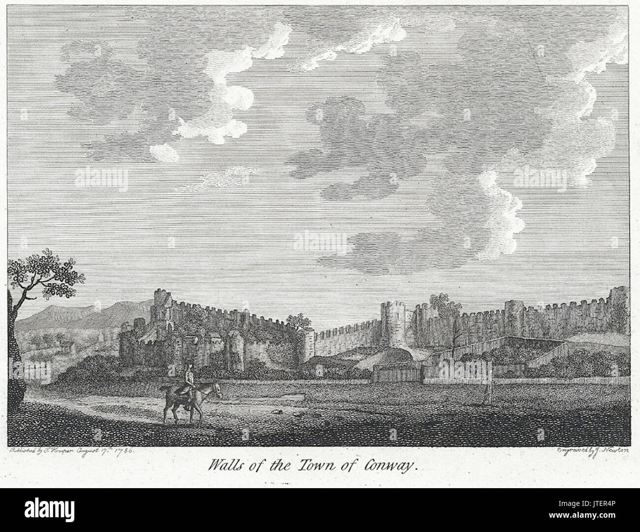 Walls of the Town of Conway Stock Photo - Alamy