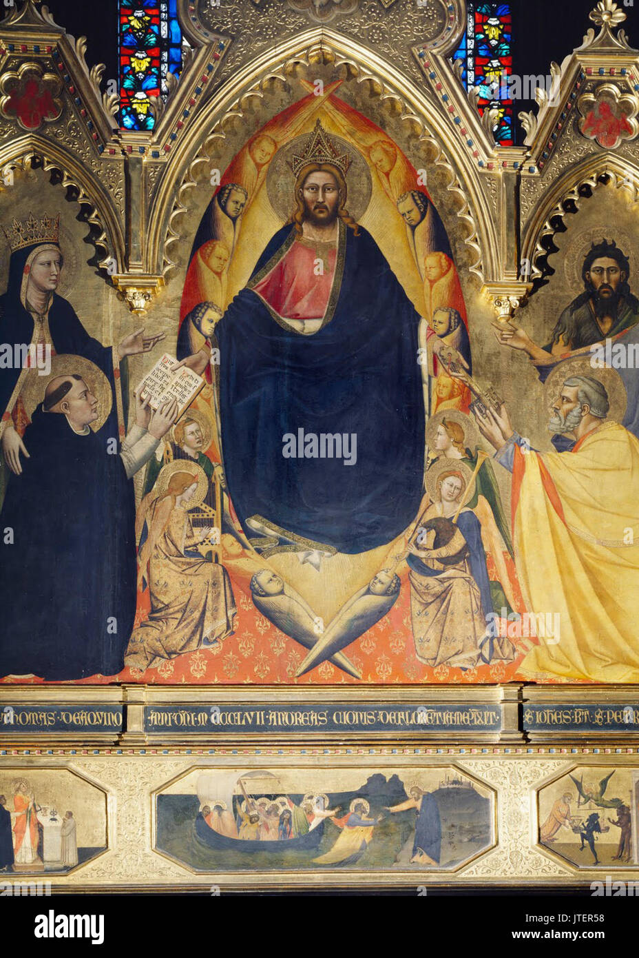 8b Andrea di Cione Orcagna, Strozzi Altarpiece. Detail. 1354 57, Santa ...