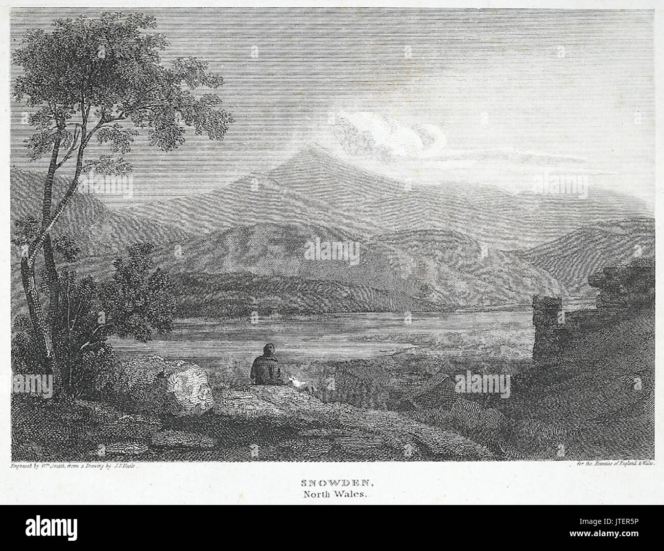 Map of wales snowden hi-res stock photography and images - Alamy