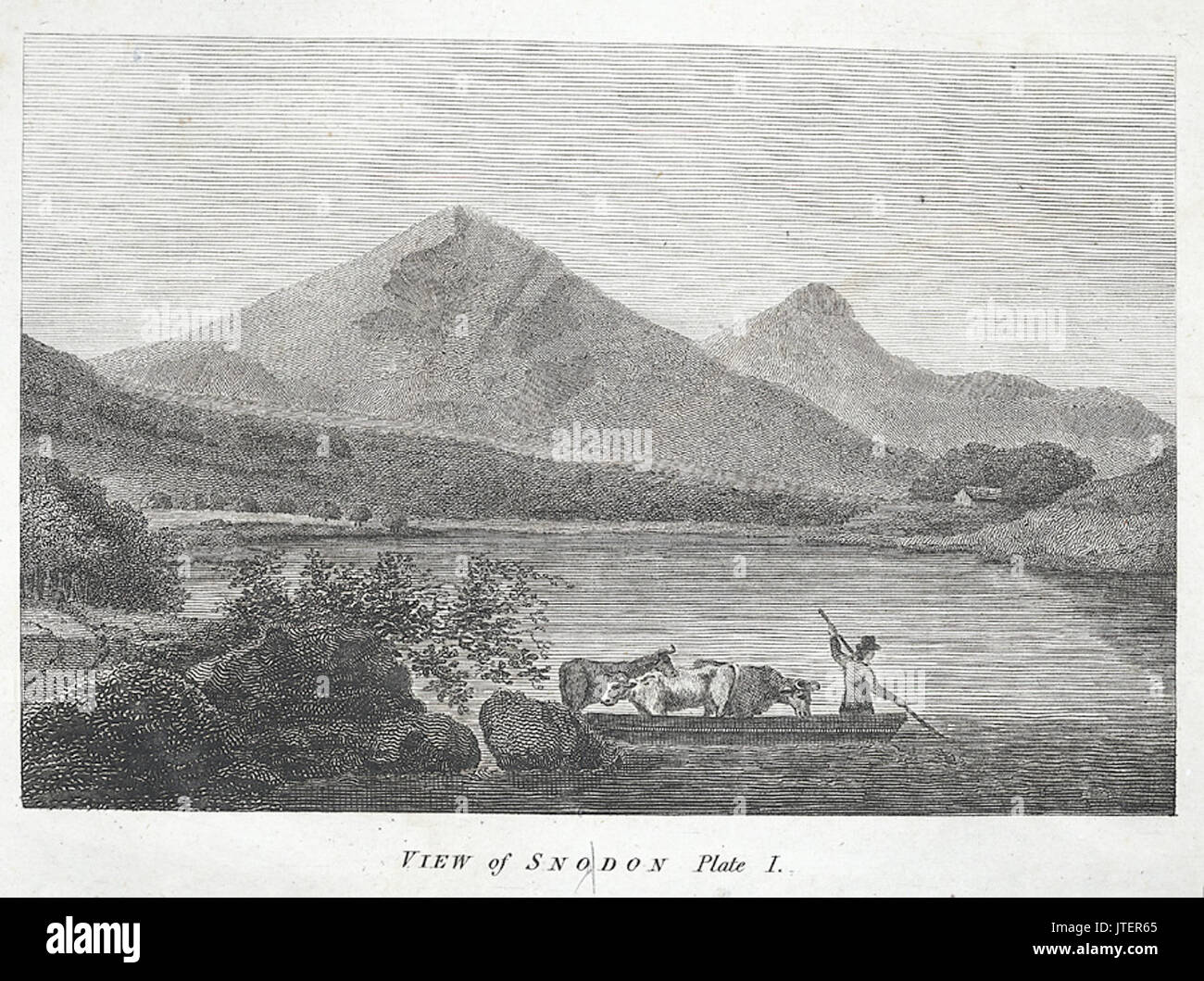 View of Snowdon Plate I Stock Photo - Alamy