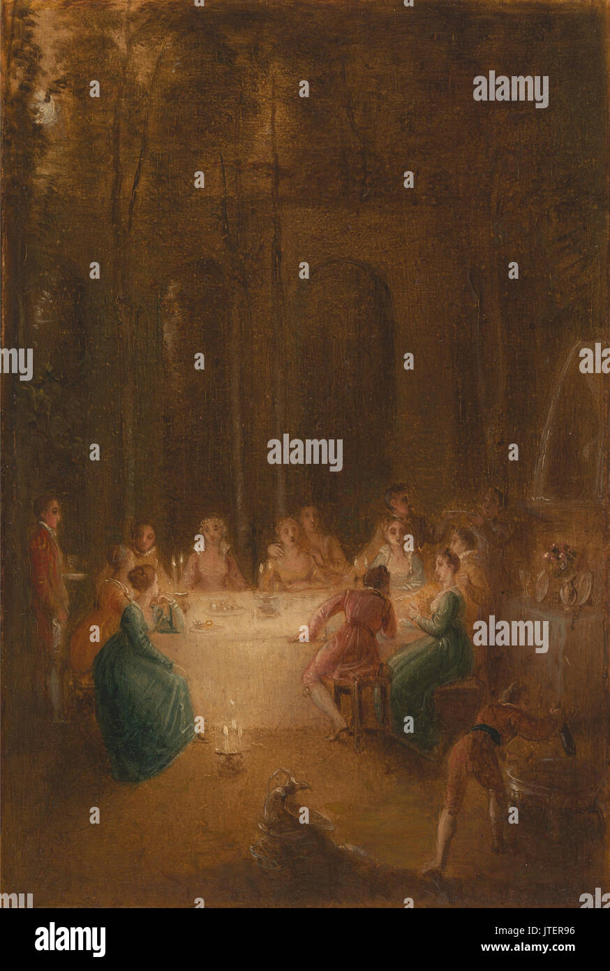 Thomas Stothard The Supper by the Fountain Stock Photo - Alamy