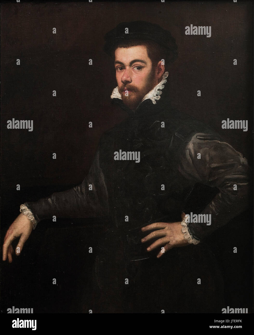 Jacopo Robusti, 'Tintoretto' Portrait of a Gentleman Stock Photo - Alamy