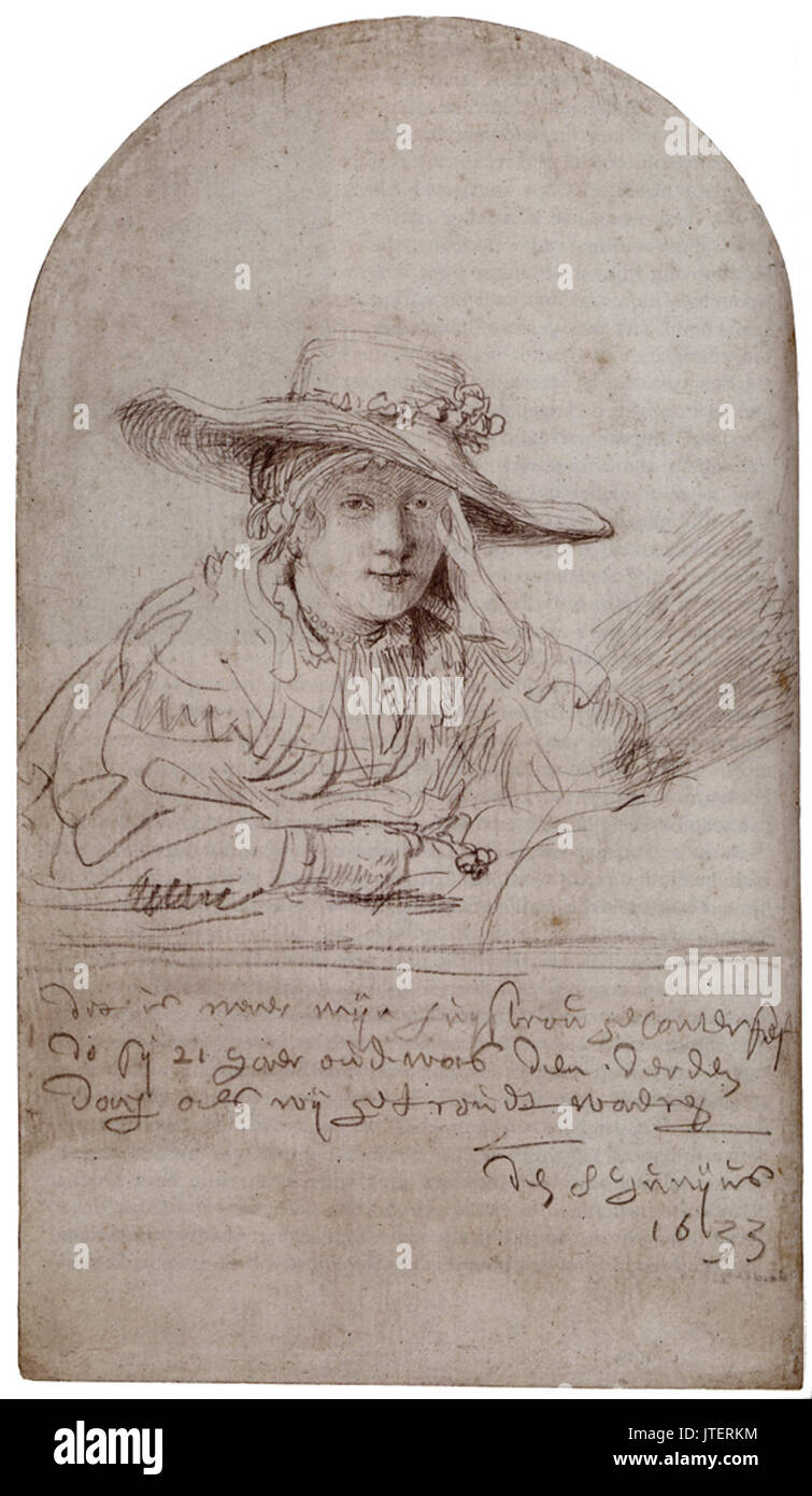 Rembrandt saskia drawing hi-res stock photography and images - Alamy