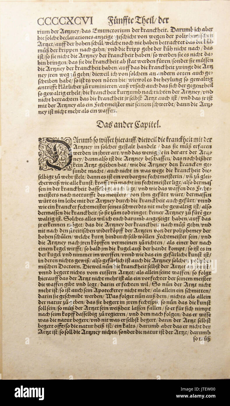 Paracelsus hi-res stock photography and images - Alamy
