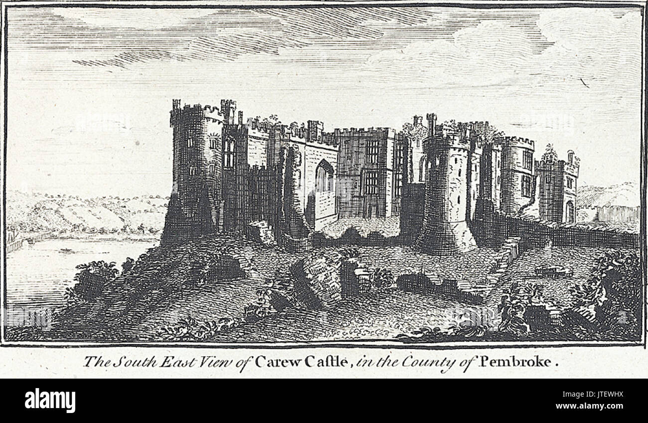 Pembroke castle drawing hi-res stock photography and images - Alamy