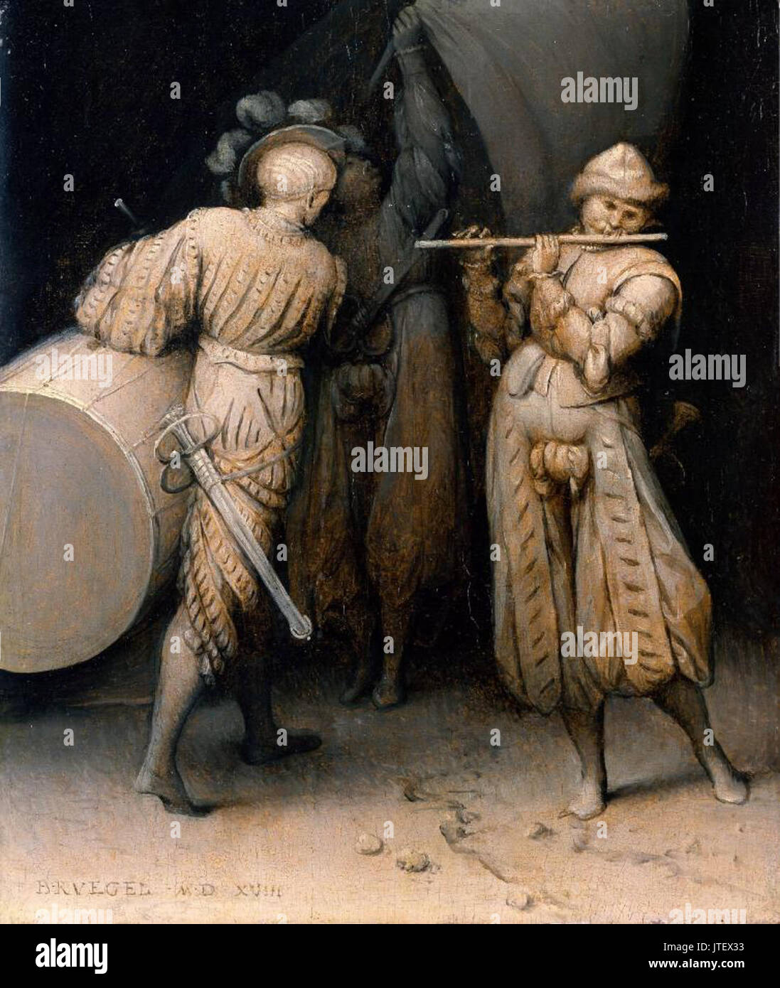 Pieter Brueghel, the Elder Three soldiers Stock Photo - Alamy