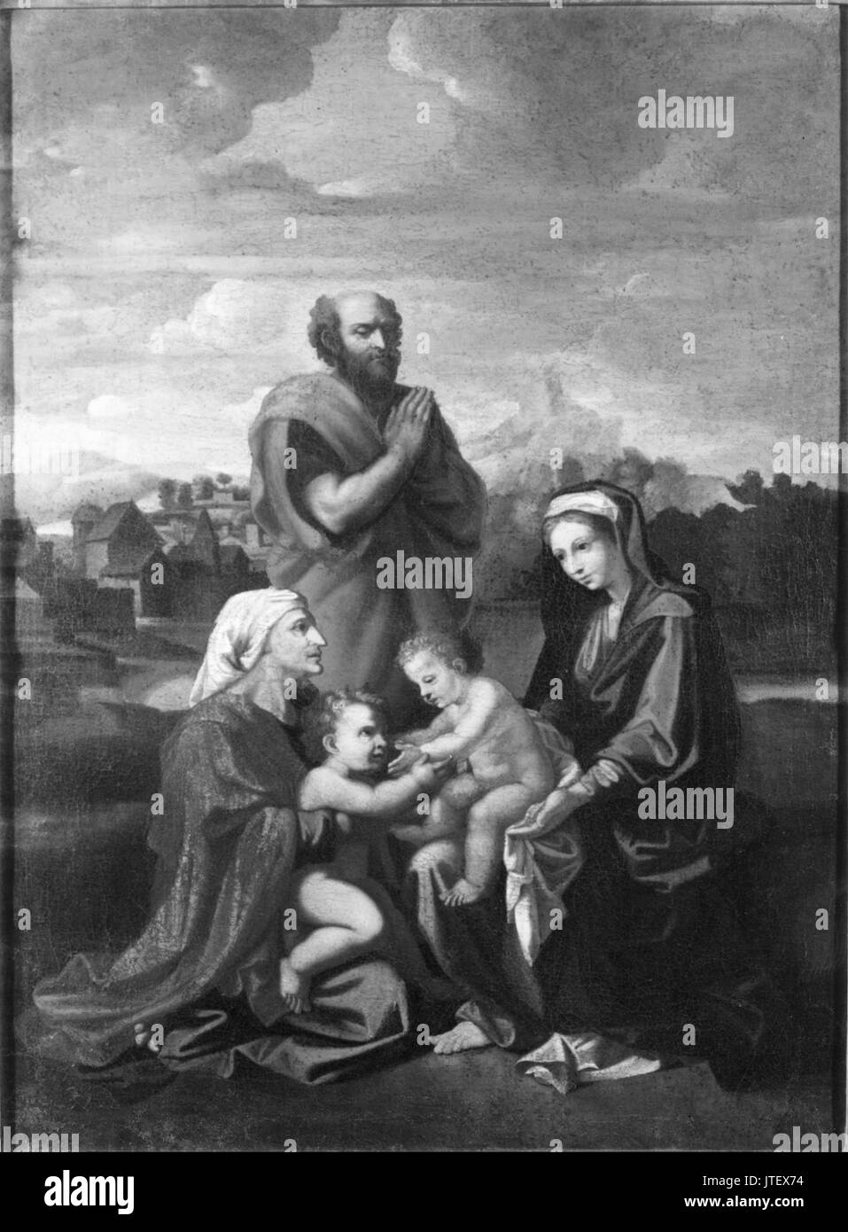 Holy scene painting Black and White Stock Photos & Images - Alamy