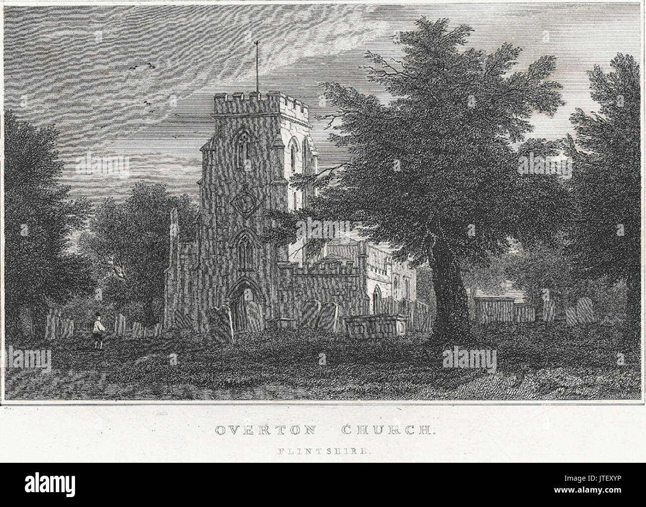 Overton Church, Flintshire Stock Photo - Alamy