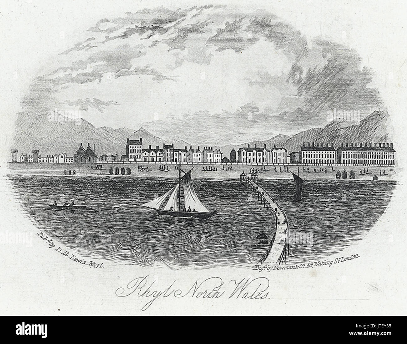 Map of rhyl hi-res stock photography and images - Alamy