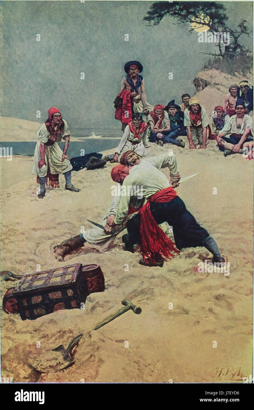 Pirate hunt illustration hi-res stock photography and images - Alamy