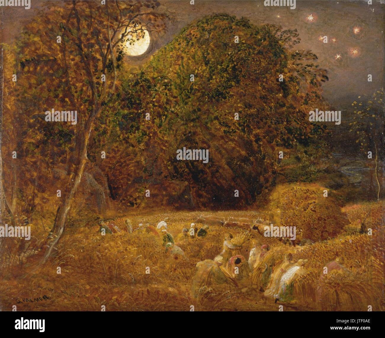 Samuel Palmer The Harvest Moon Stock Photo - Alamy