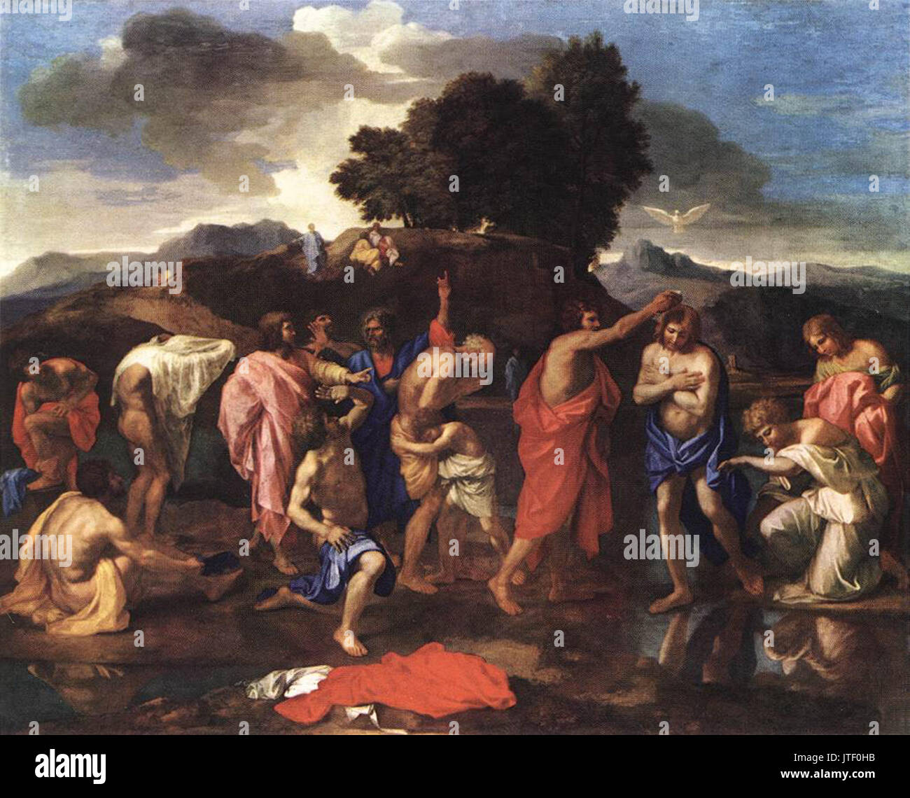 Seven Sacraments Baptism (I) 1642 Nicolas Poussin Stock Photo - Alamy