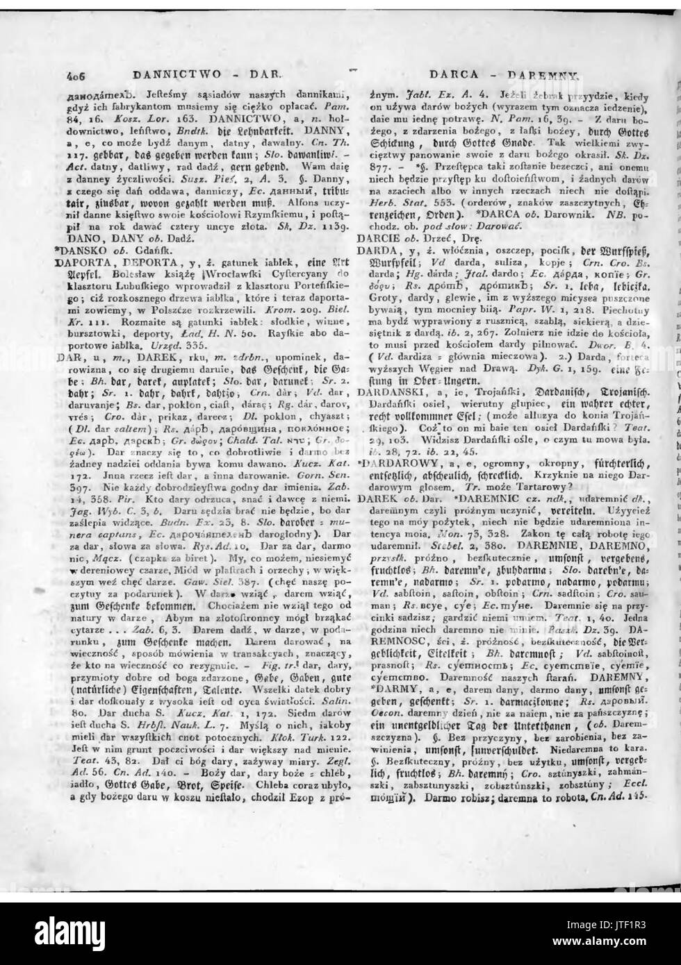 Slownik jezyka polskiego tom 1 406 Stock Photo - Alamy