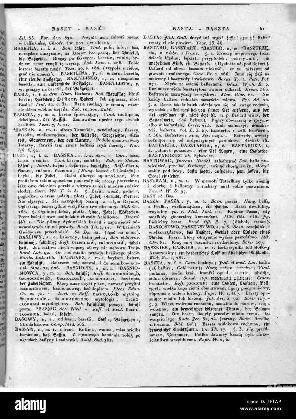 Slownik jezyka polskiego tom 1 061 Stock Photo - Alamy