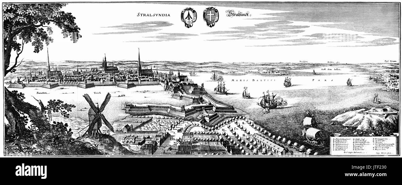 Stralsund Old Map High Resolution Stock Photography and Images - Alamy