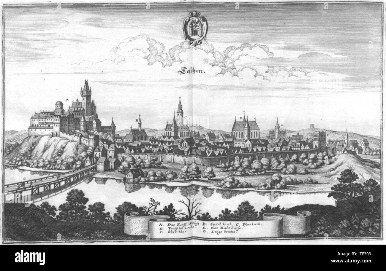 Old teschen map Black and White Stock Photos & Images - Alamy