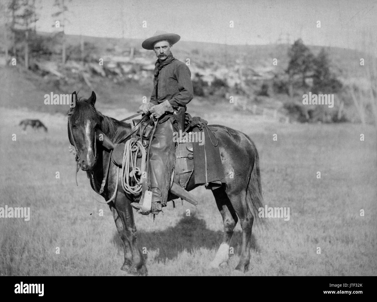 Cow boy Black and White Stock Photos & Images - Alamy