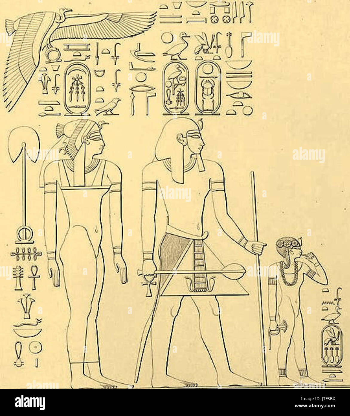 Thutmose I Family 83d40m highContrast Stock Photo - Alamy