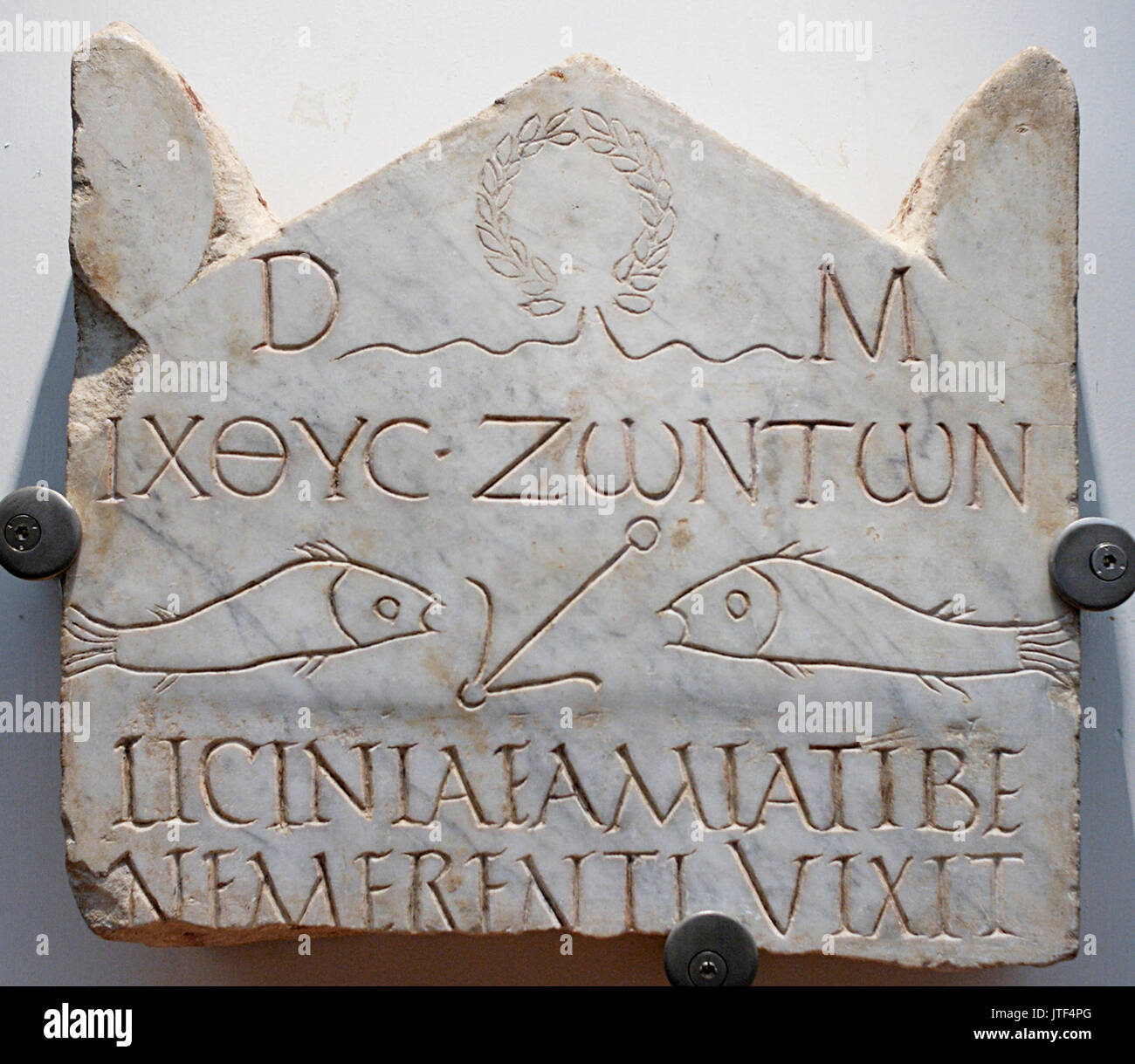 Stele Licinia Amias Terme 67646 Stock Photo - Alamy