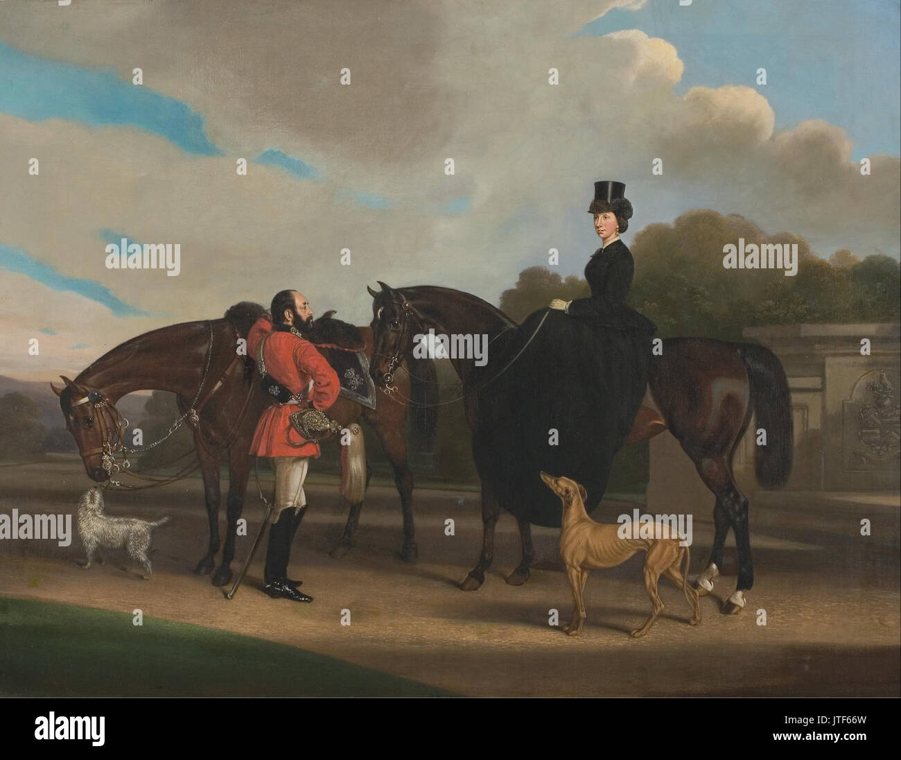 William Barraud Lord and Lady Twemlow Stock Photo - Alamy