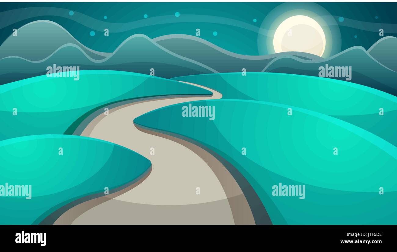 Cartoon night hi-res stock photography and images - Alamy