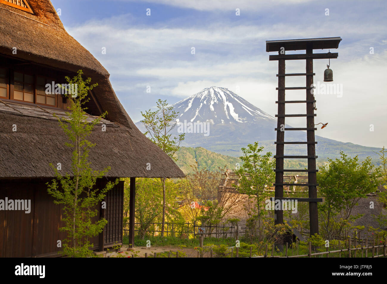 The traditional Japanese village of Saiko Iyashi no Sato Nemba Stock ...