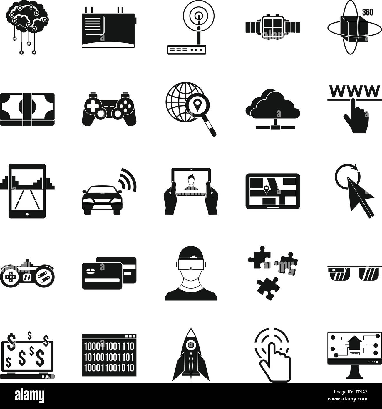 Experience icons set, simple style Stock Vector Image & Art - Alamy