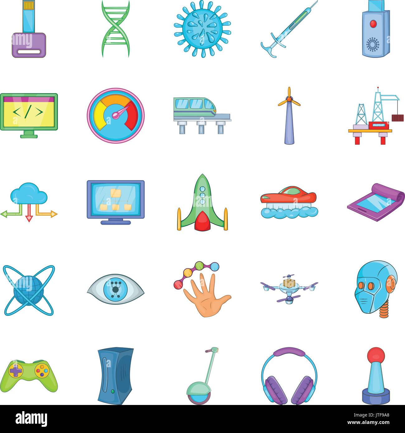 High tech industry icons set, cartoon style Stock Vector Image & Art ... High tech industry icons set, cartoon style Stock Vector Image & Art ...