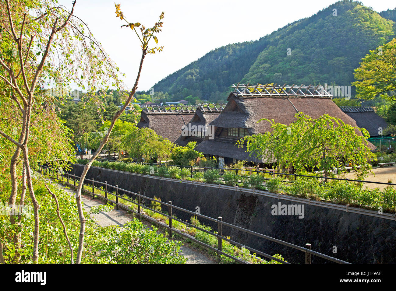 The traditional Japanese village of Saiko Iyashi no Sato Nemba Stock ...