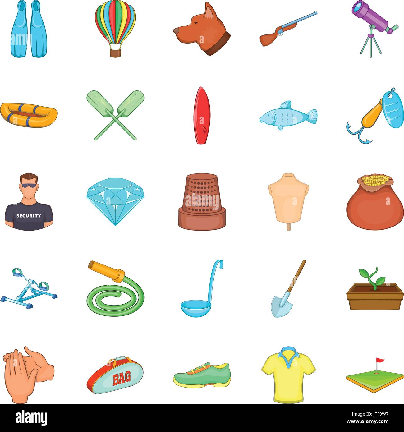 Theatrical hobby icons set, cartoon style Stock Vector Image & Art - Alamy