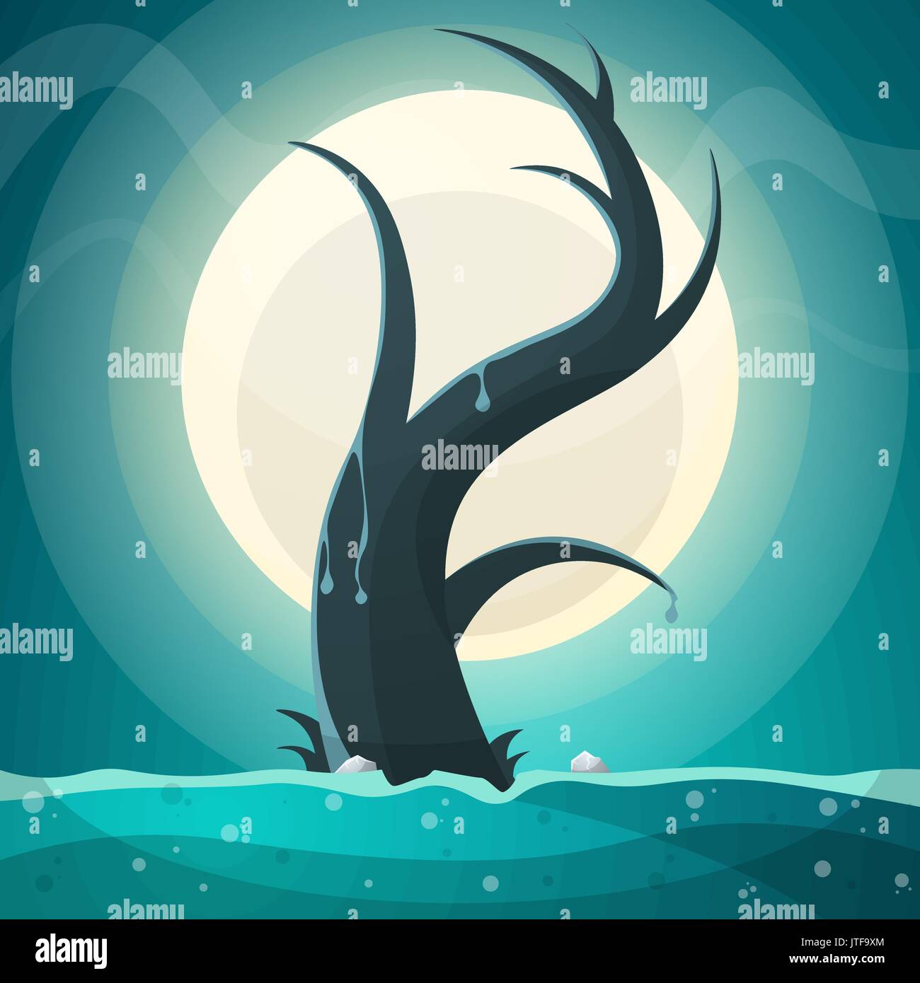 Landscape view big orange Stock Vector Images - Alamy