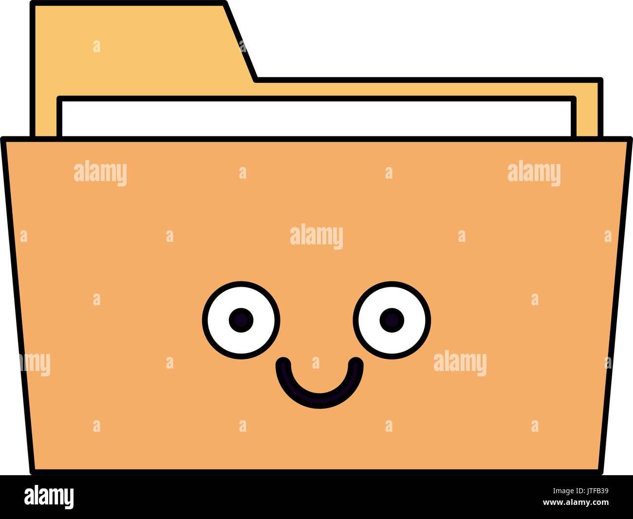 File folder cartoon character Stock Vector Images - Alamy