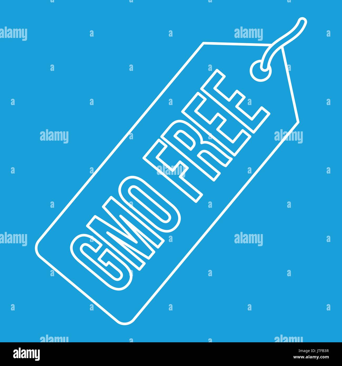 Gmo free label icon, outline style Stock Vector Image & Art - Alamy