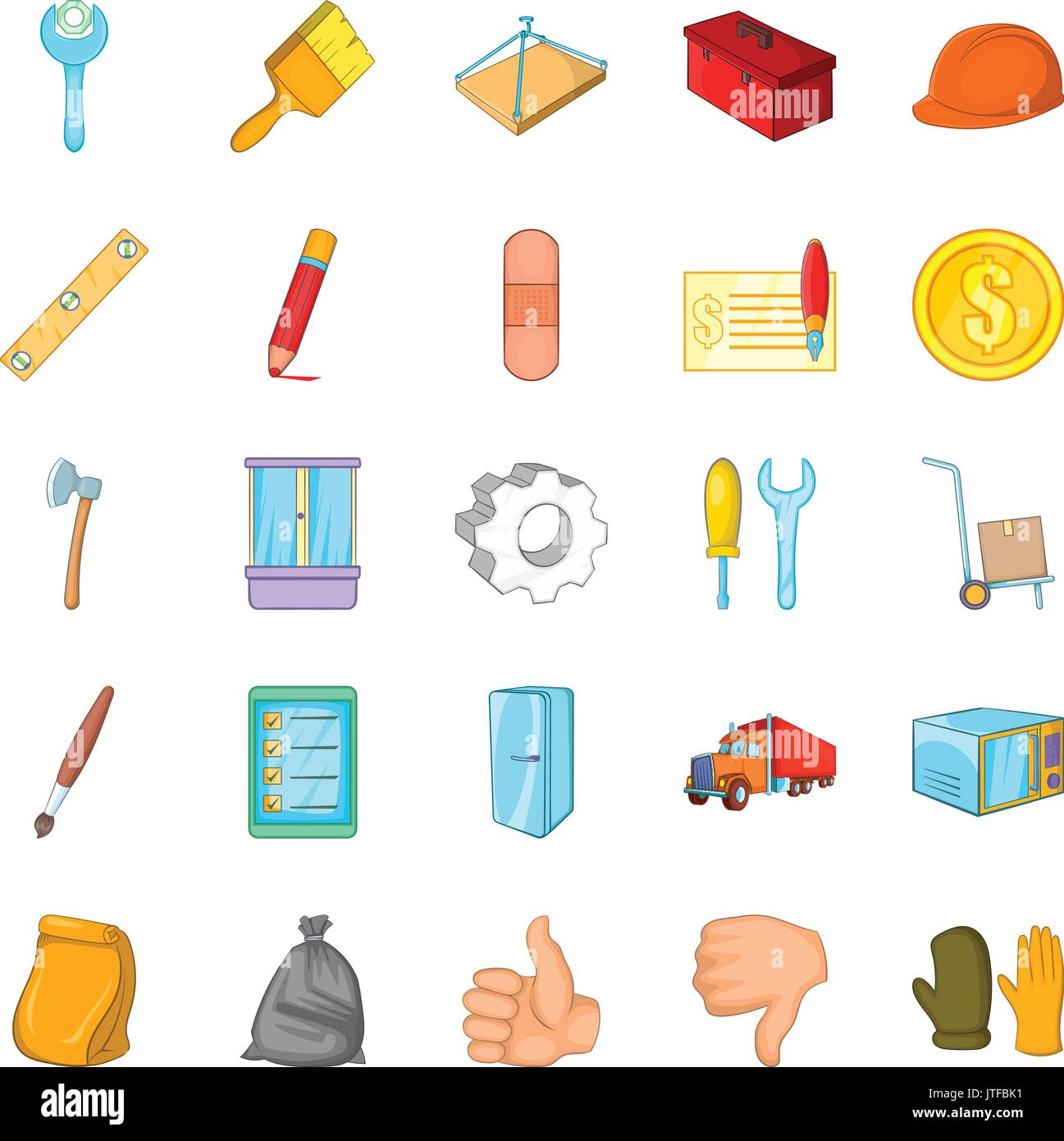 Home renovation icons set, cartoon style Stock Vector Image & Art - Alamy