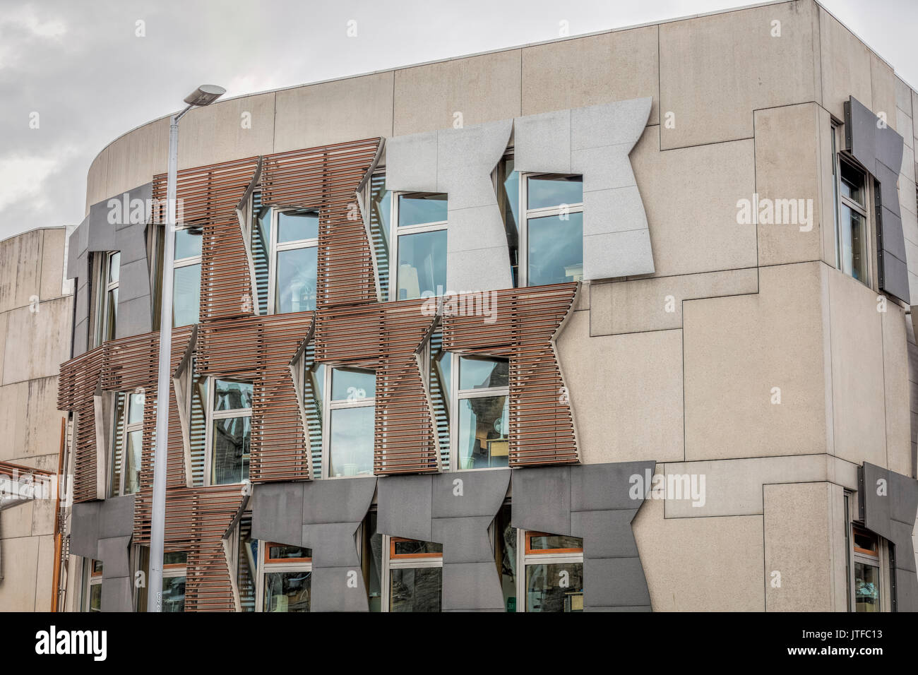 Scottish Parliament Building Exterior Stock Photo - Alamy