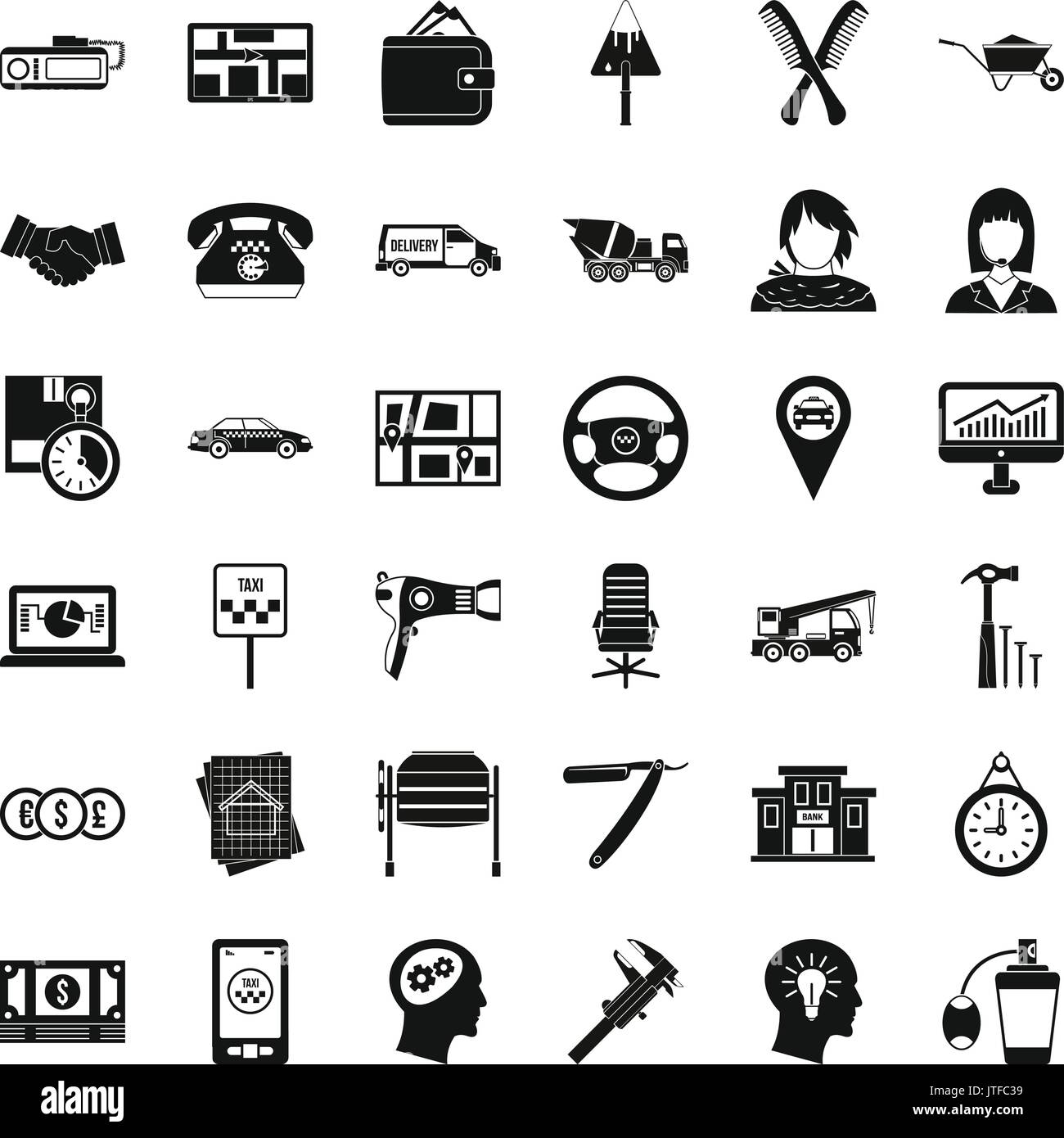 Good work icons set, simple style Stock Vector Image & Art - Alamy