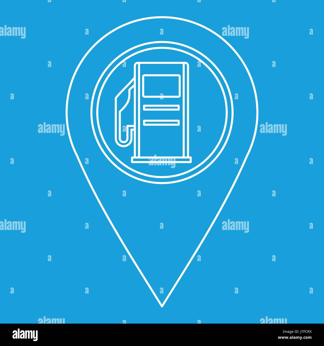 Map pin pointer with gas station sign icon Stock Vector Image & Art - Alamy