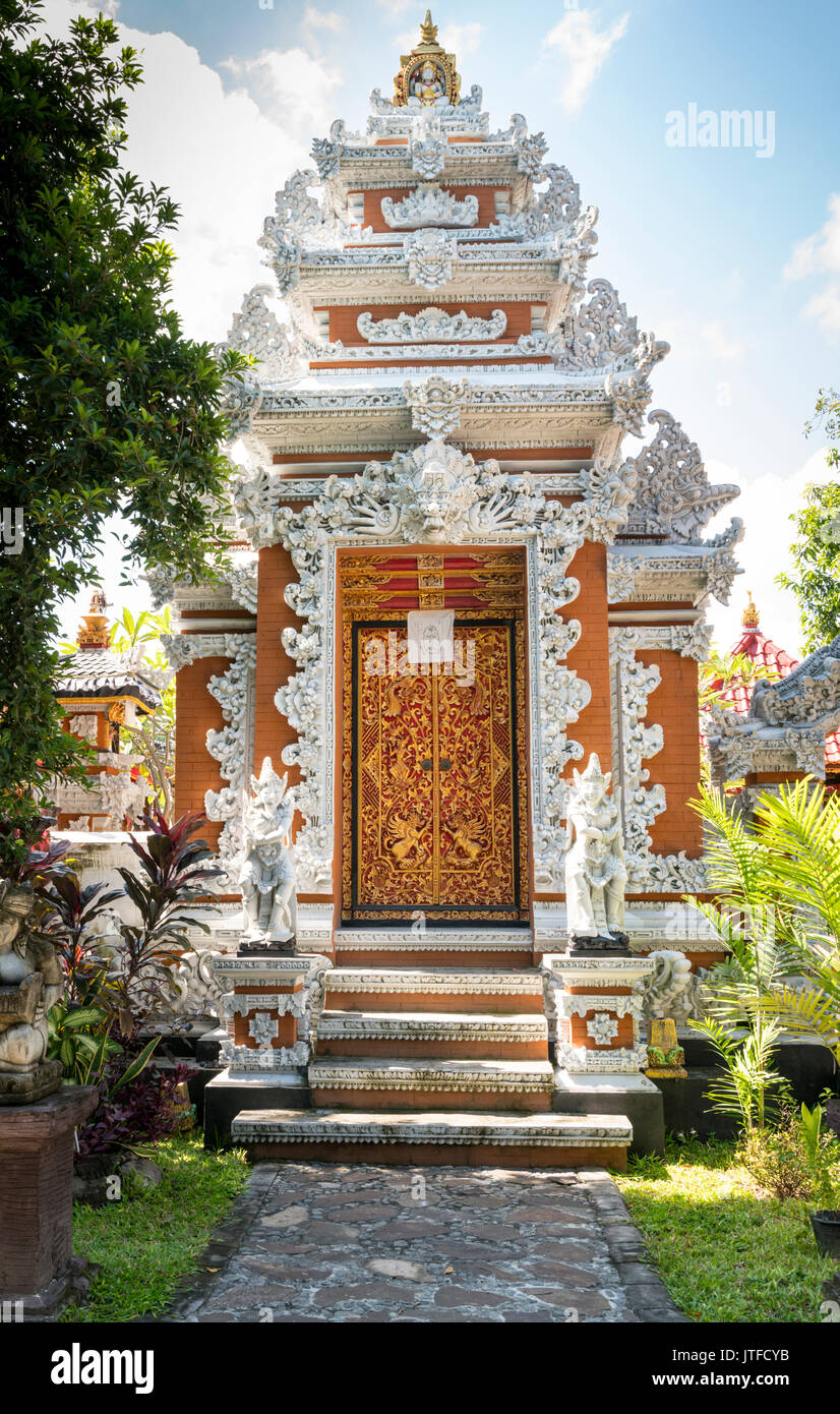 Traditional Balinese shrine in the Royal Palace, Singaraja, Bali ...