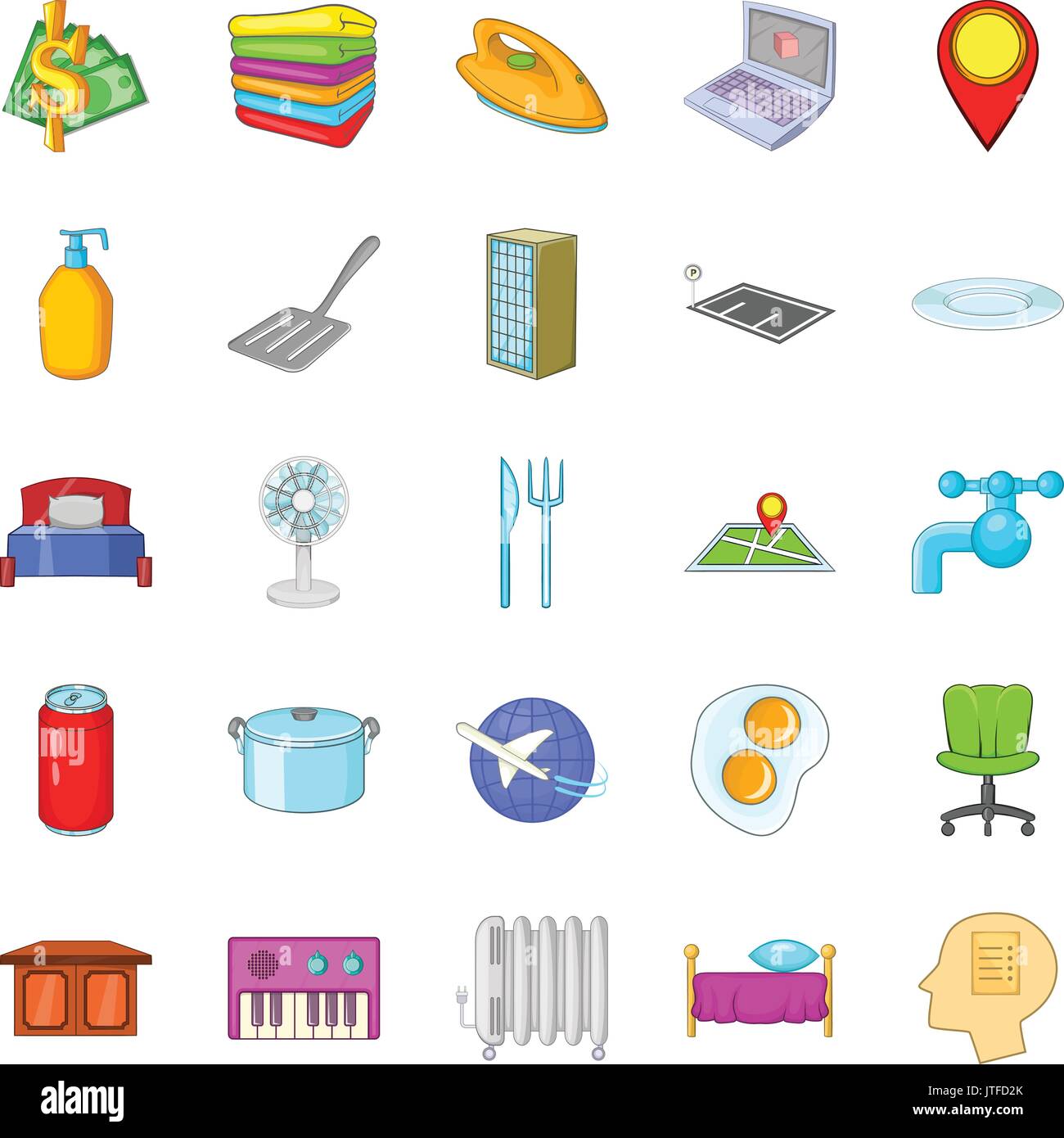 Pub icons set, cartoon style Stock Vector Image & Art - Alamy