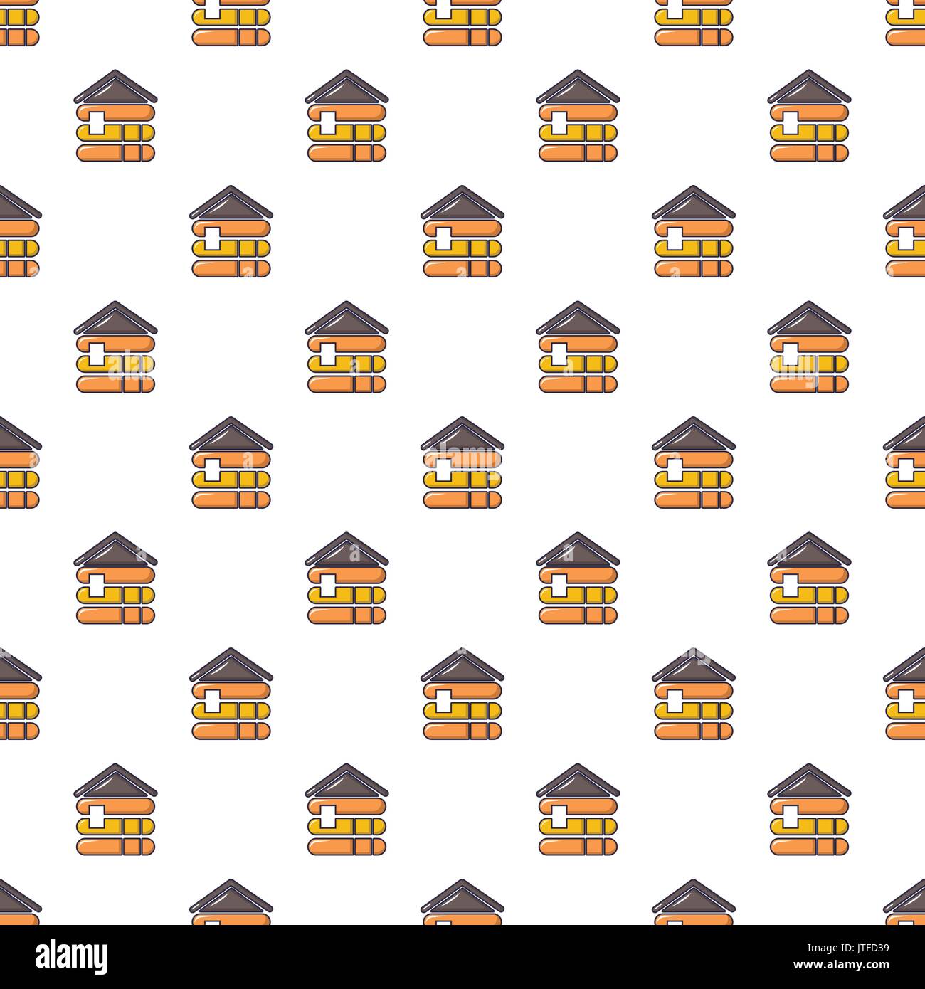 Wood house pattern seamless Stock Vector Image & Art - Alamy