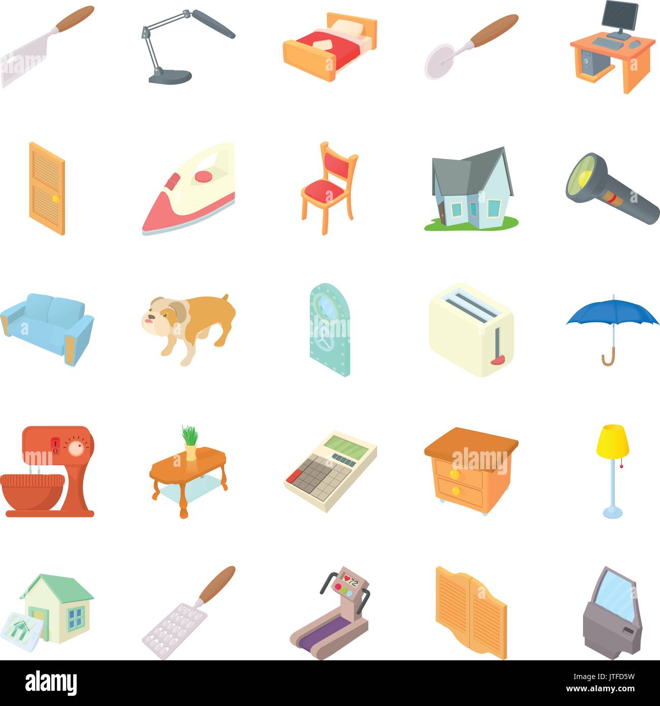 Nanny icons set, cartoon style Stock Vector Image & Art - Alamy