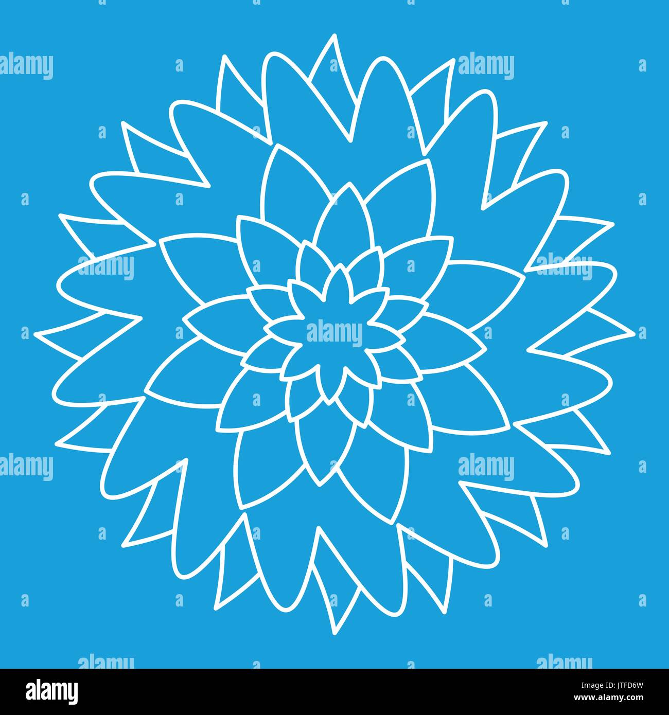 Flower icon, outline style Stock Vector Image & Art - Alamy