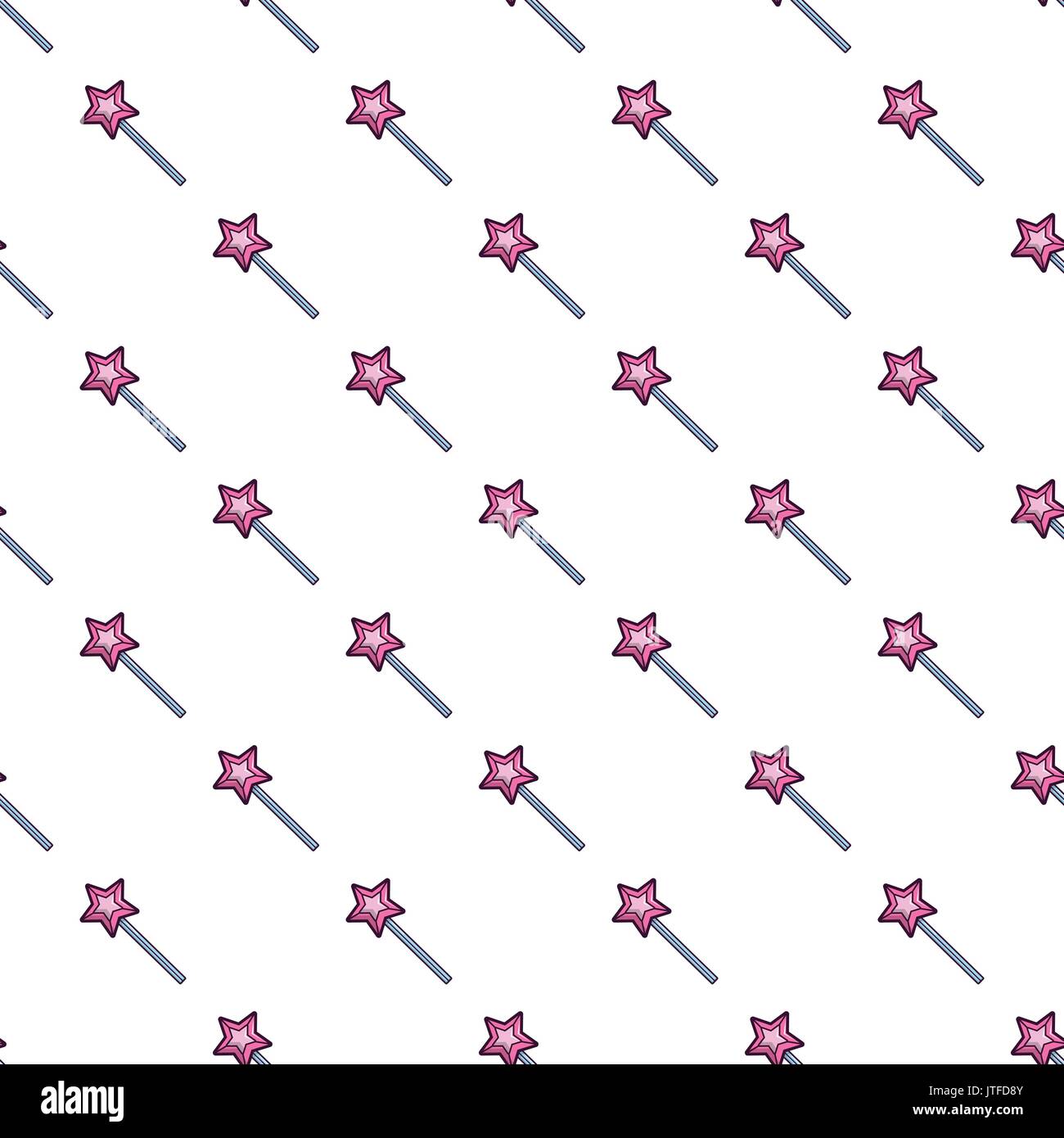 Magic wand star pattern seamless Stock Vector Image & Art - Alamy