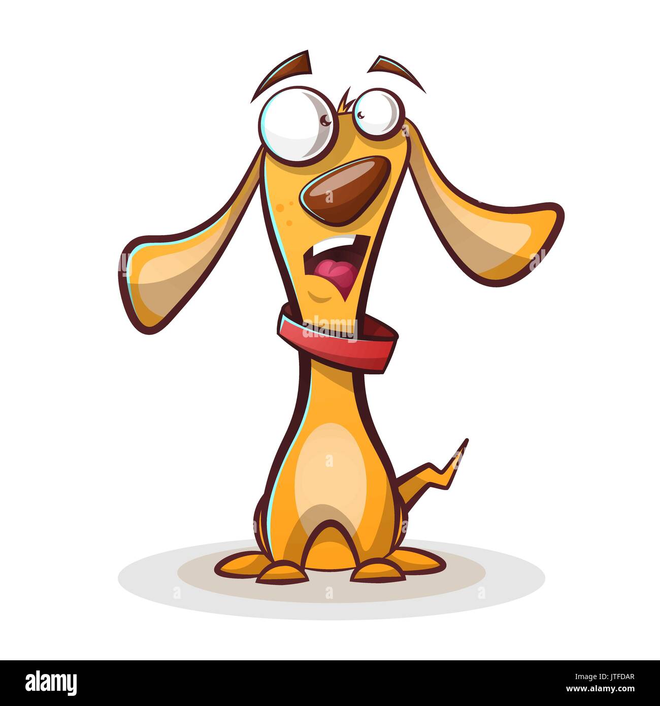 Funny, cute dog cartoon Stock Vector Image & Art - Alamy