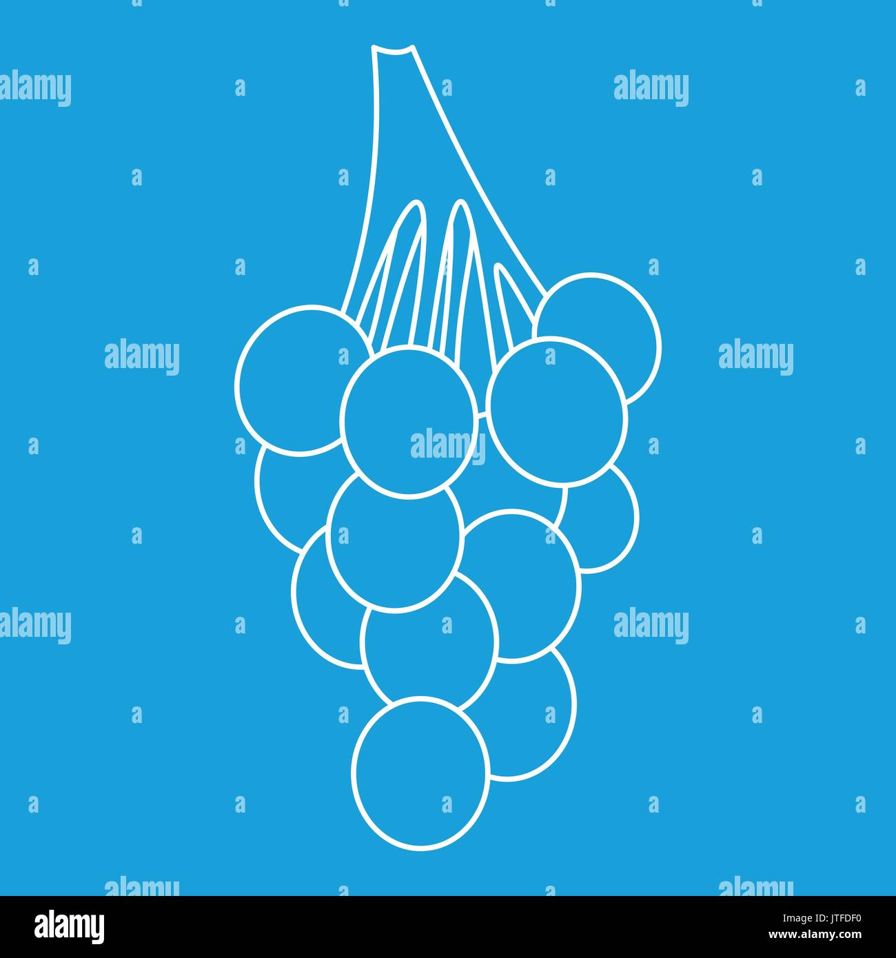 Grape bunch icon, outline style Stock Vector Image & Art - Alamy